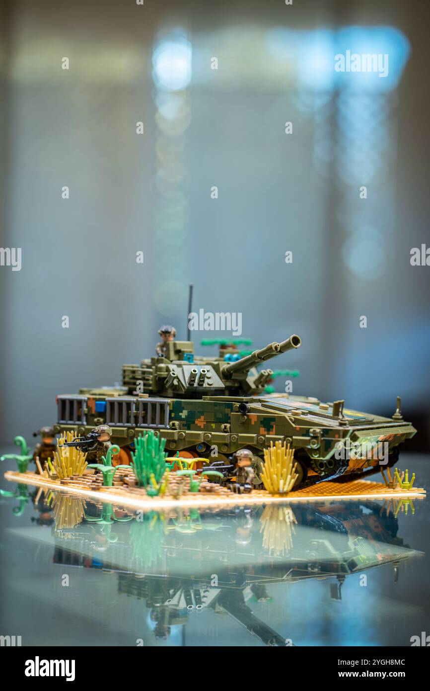 plastic toy model of modern Chinese infantry fighting vehicle ZBD-04 of ...