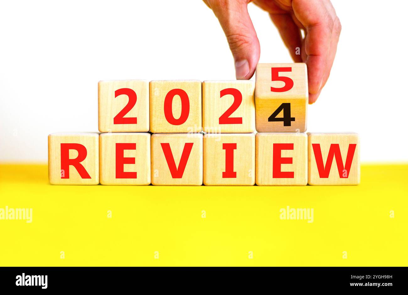 Planning 2025 review new year symbol. Concept words 2024 Review to 2025 ...