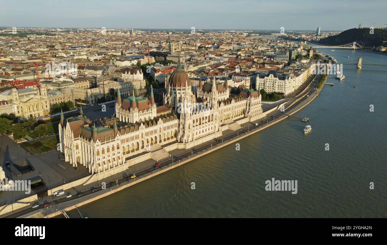 Budapest city and Danube river Stock Photo - Alamy