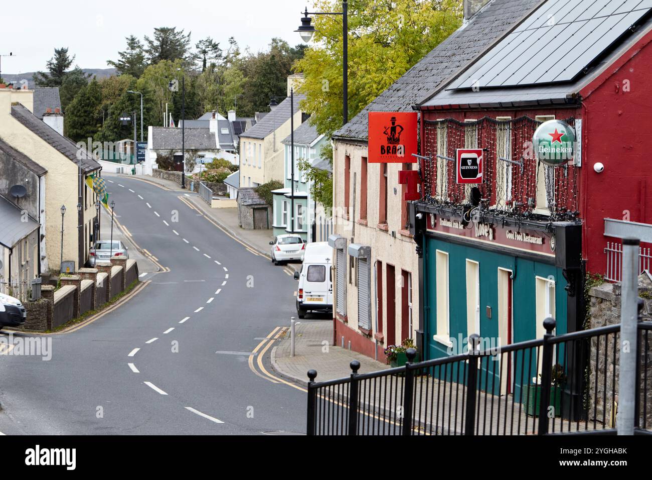 Main street donegal county donegal ireland irish hi-res stock ...