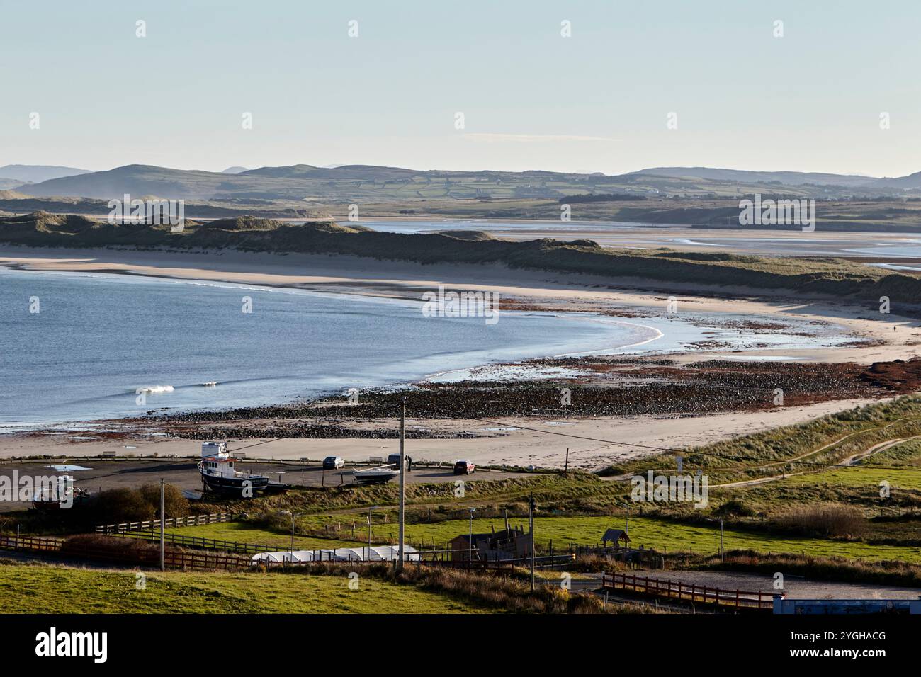 Magheroarty beach with tramore beach and horn head in the background ...