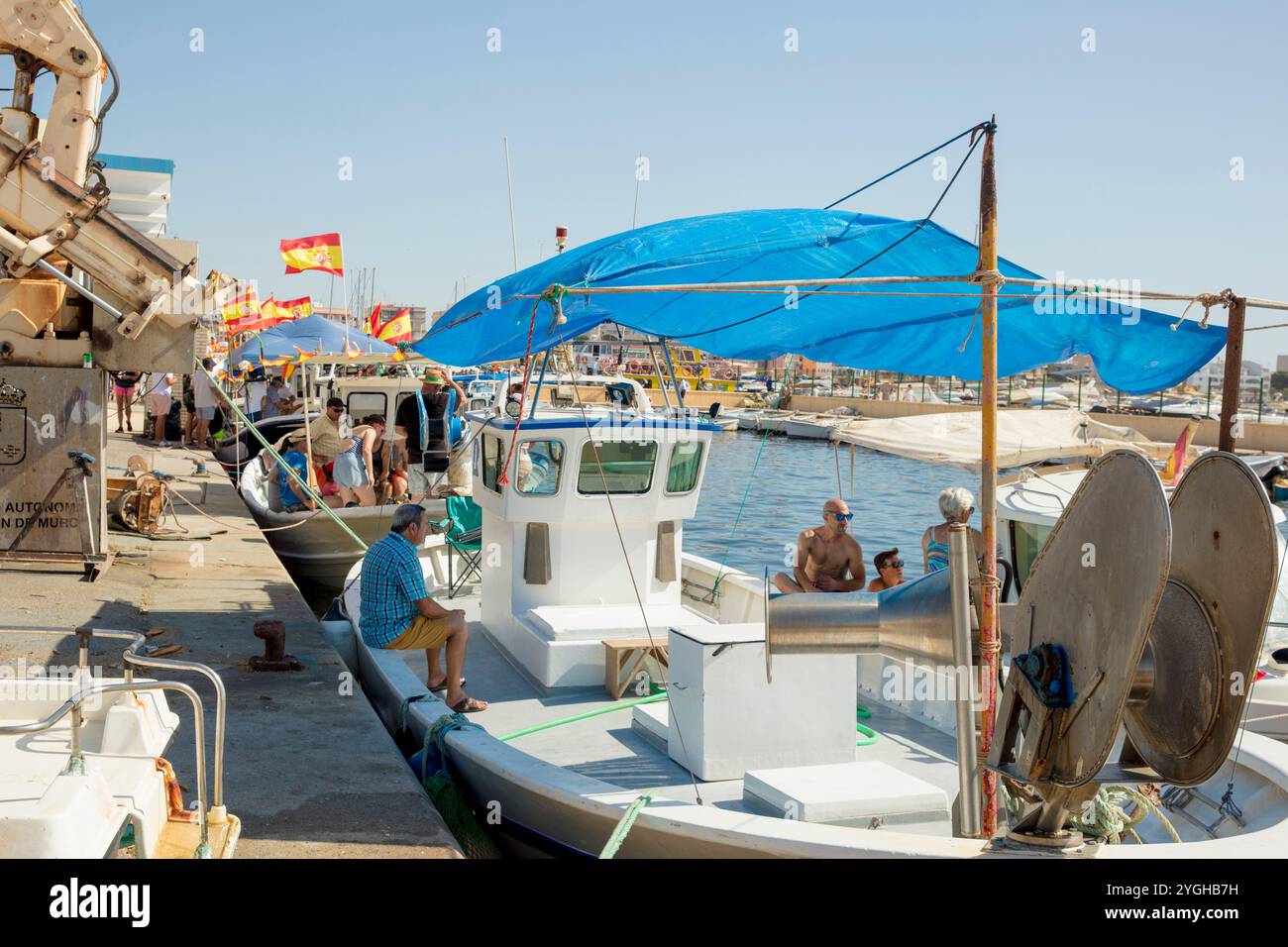 Virgen del Carmen, Procesion marinera, fishing boats, procession, San ...