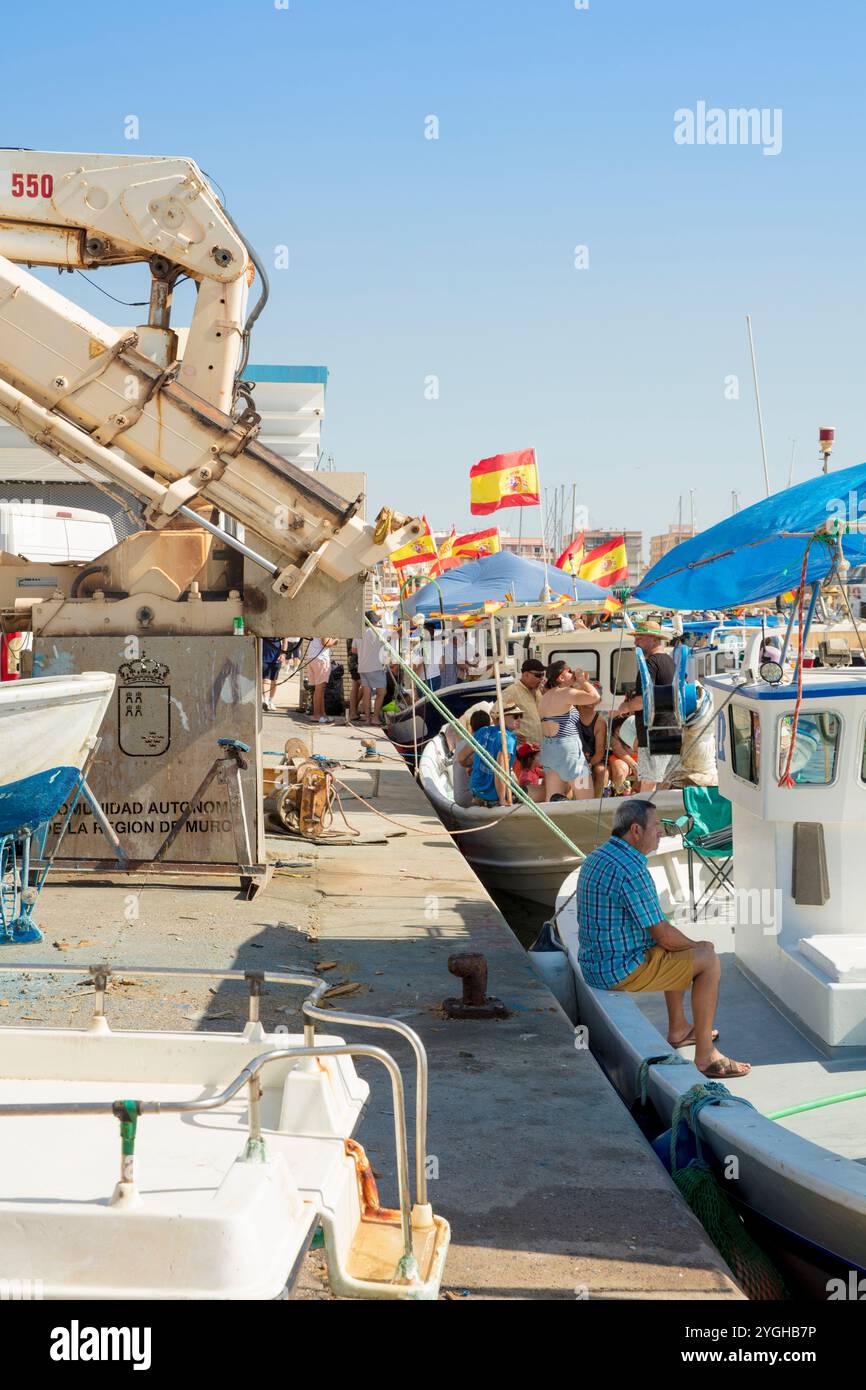 Virgen del Carmen, Procesion marinera, fishing boats, procession, San ...