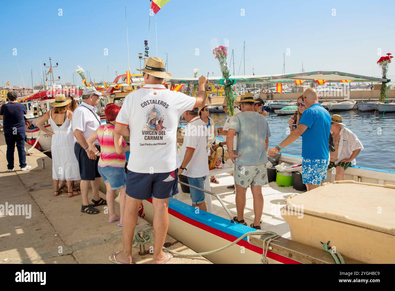 Virgen del Carmen, Procesion marinera, fishing boats, procession, San ...