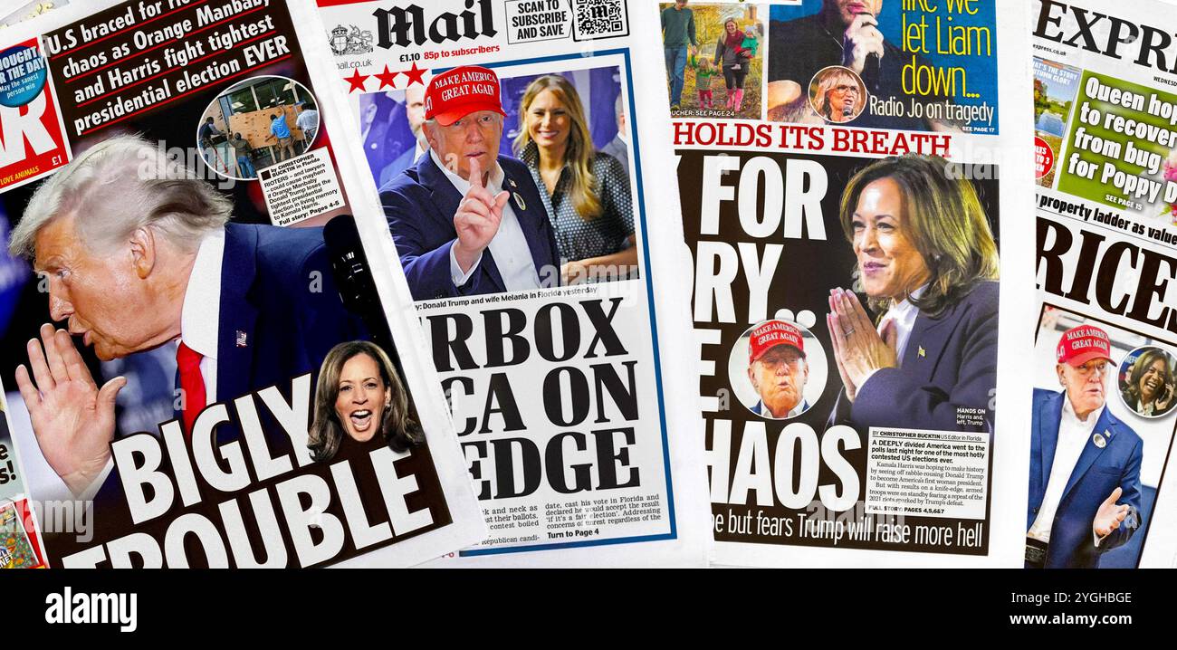 Donald Trump Newspaper Headlines In Wake Of News Of Former President