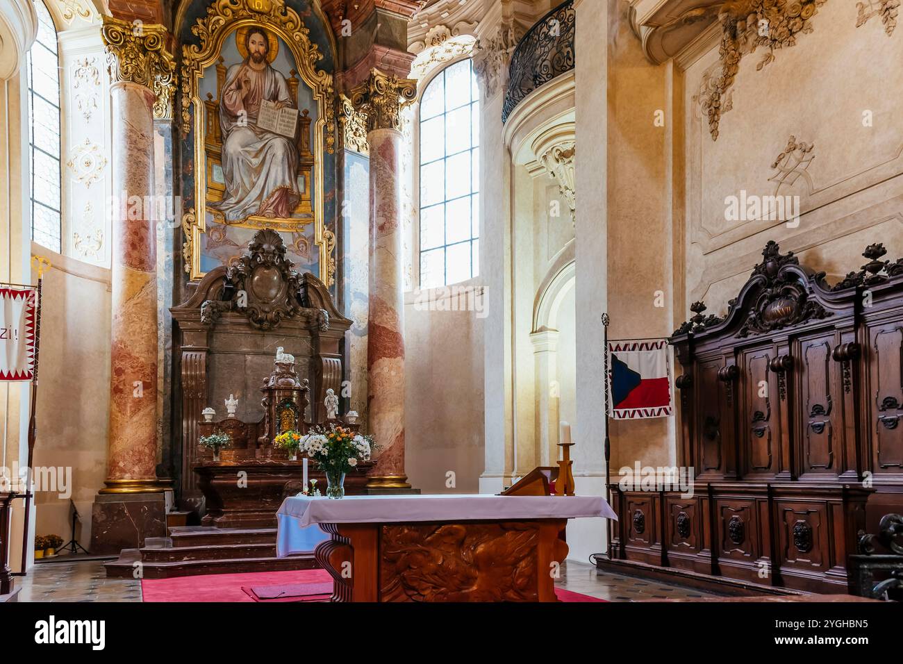 Main Altar. St. Nicholas Church, Staré Město. Since 1920 it has been ...