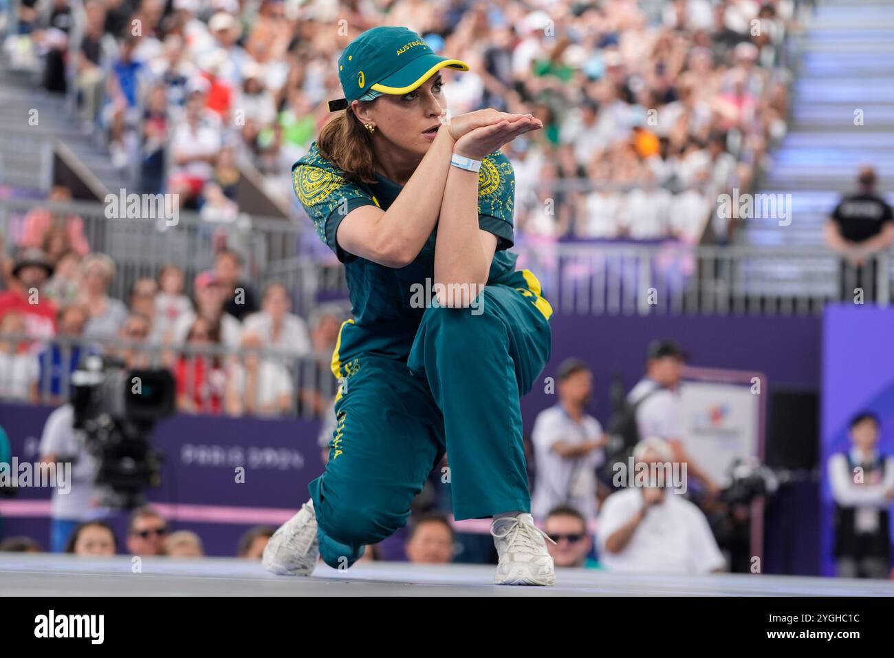 Australia's Rachael Gunn, known as B-Girl Raygun,competes during the ...