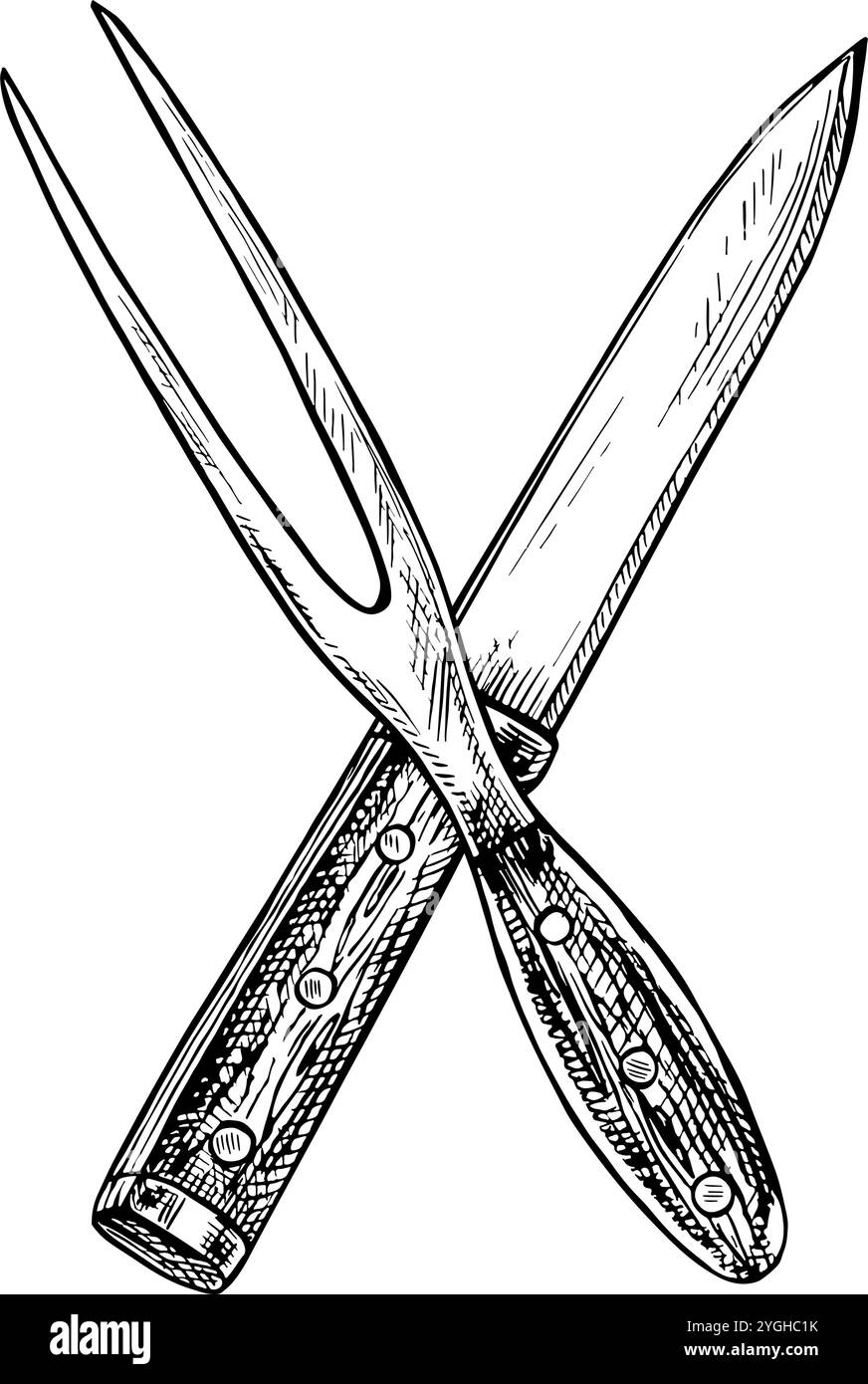 Wooden roast Black and White Stock Photos & Images - Alamy