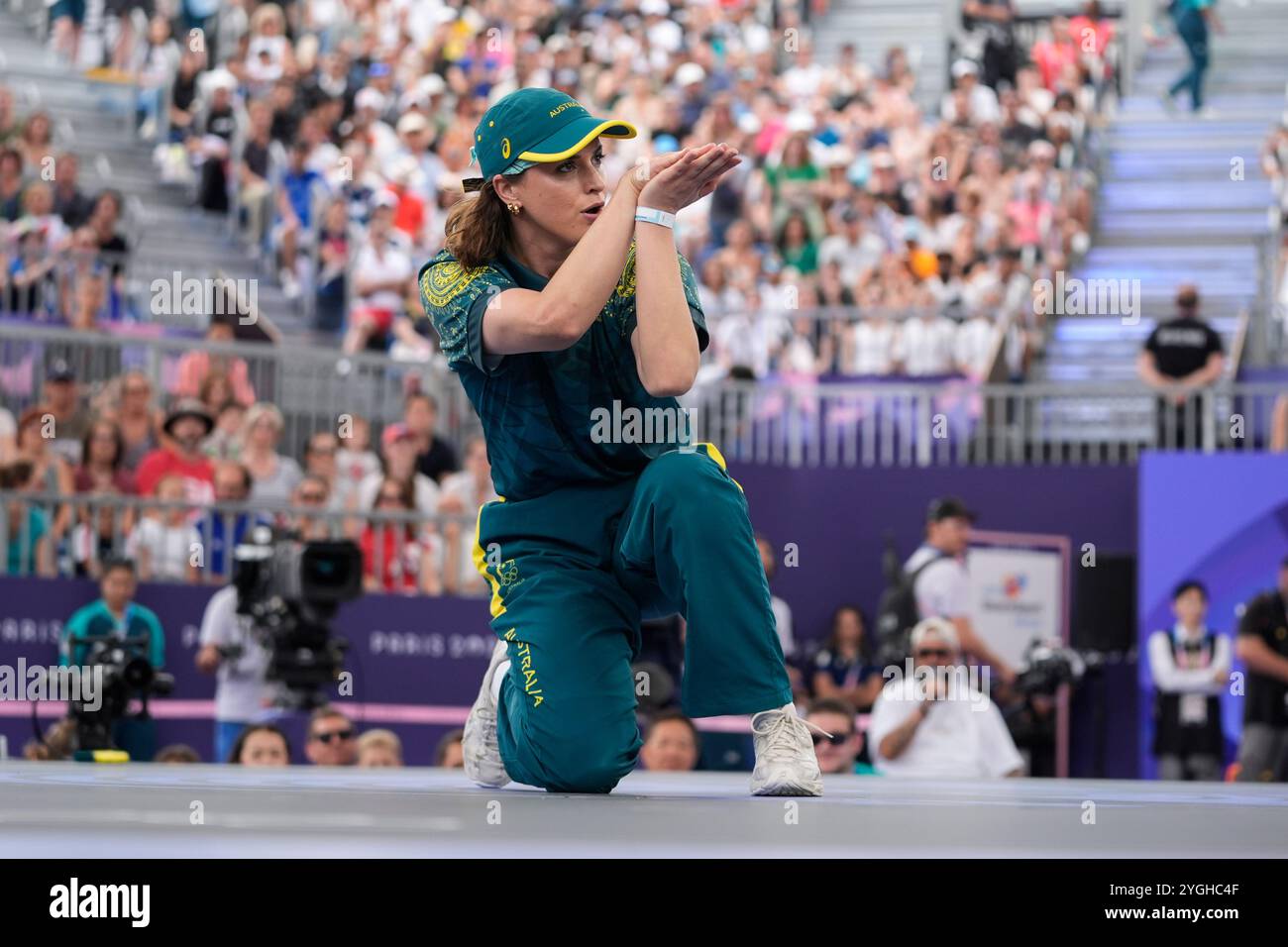 Australia's Rachael Gunn, known as B-Girl Raygun,competes during the ...