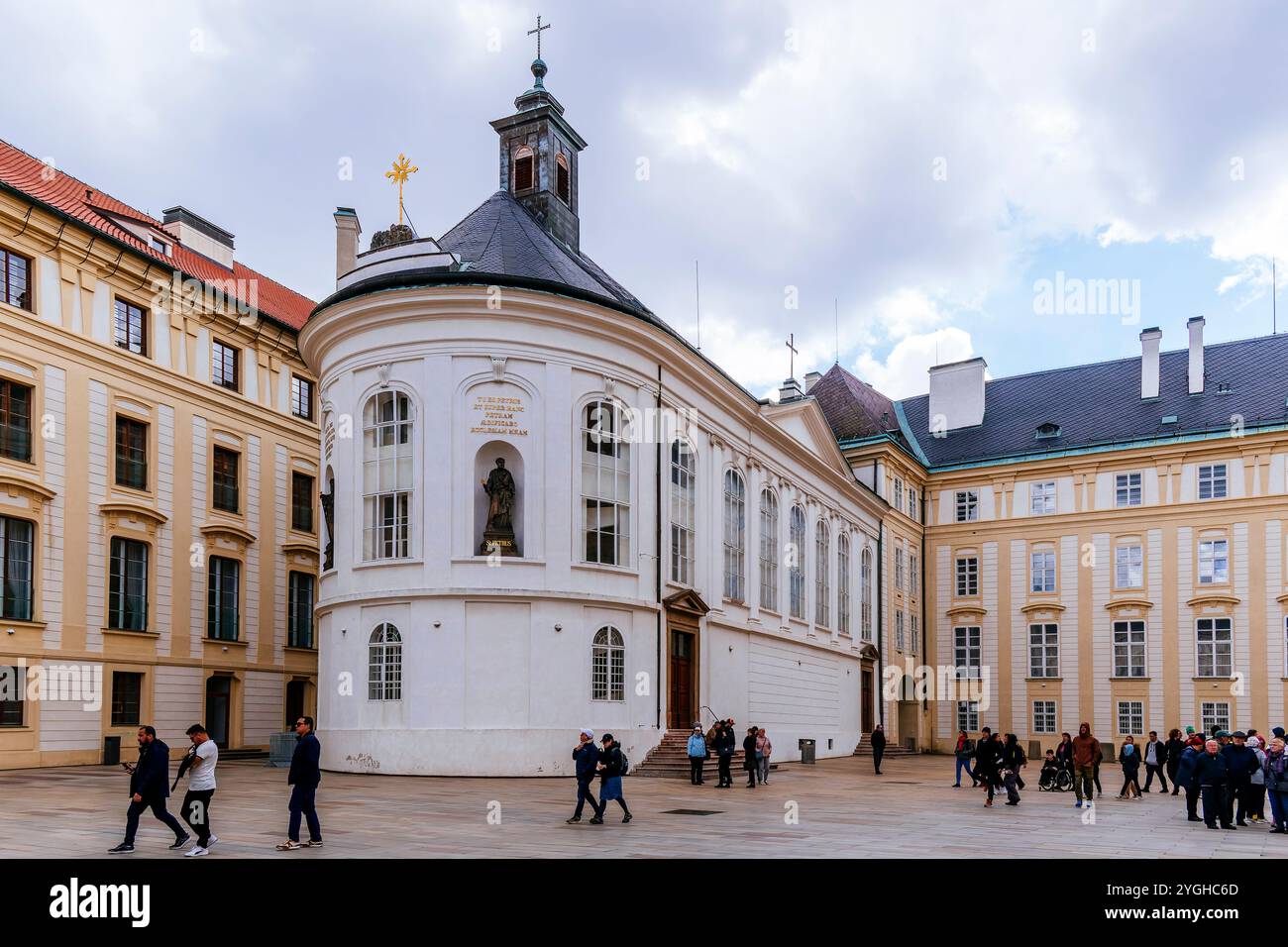 The Chapel of the Holy Cross in Prague Castle is a late Baroque ...