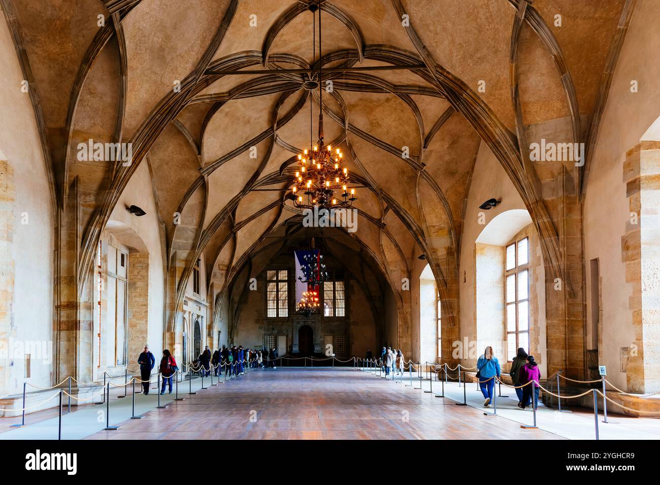 Vladislav Hall. A large hall within the Prague Castle complex, used for ...