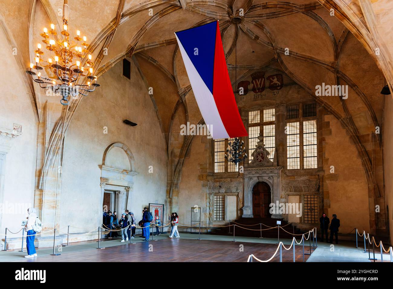 Vladislav Hall. A large hall within the Prague Castle complex, used for ...