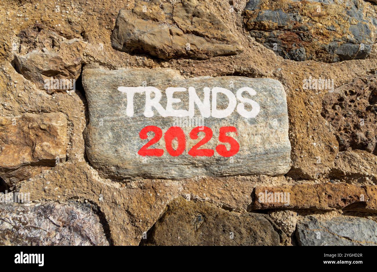 Planning trends 2025 new year symbol. Concept words Trends 2025 on ...