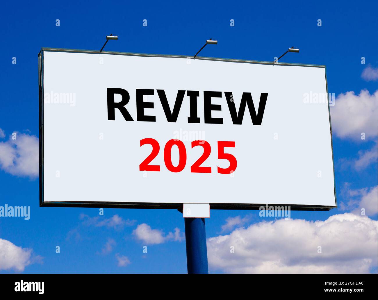 Planning review 2025 new year symbol. Concept words Review 2025 on ...