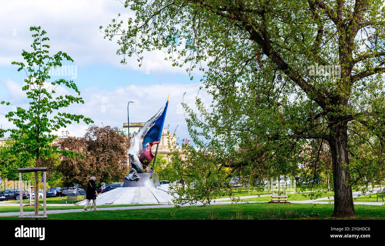 The Memorial of the Second Resistance Movement or Resistance Flag ...