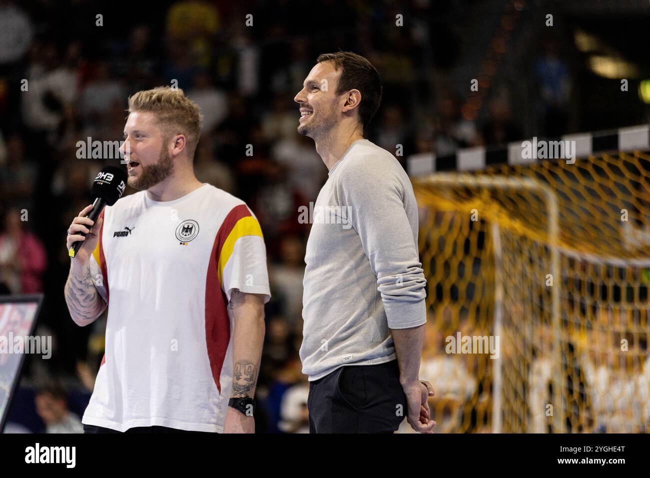 Der langjaehrige Nationalspieler des DHB Kai Haefner wird verabschiedet ...