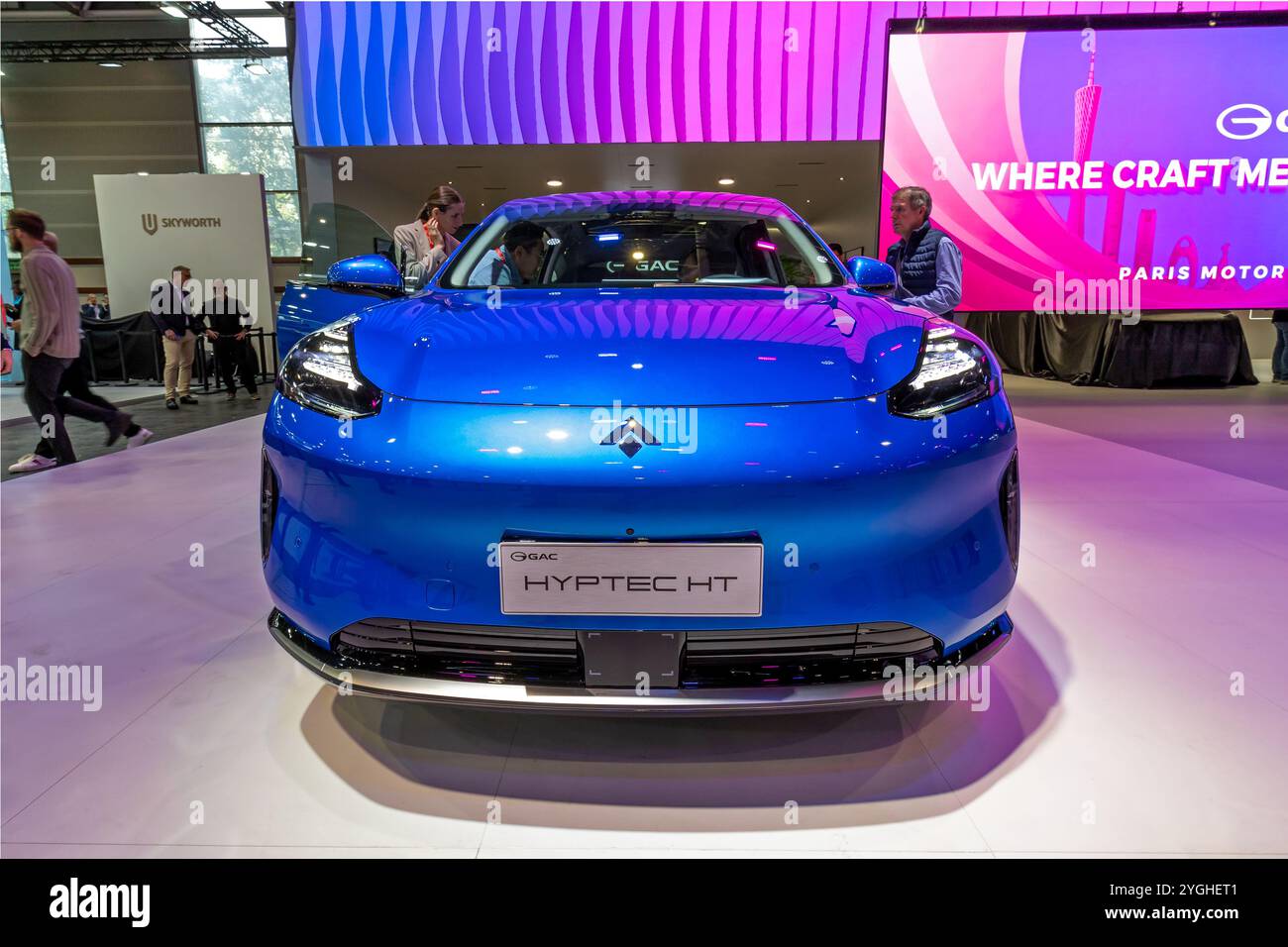 GAC Hyptec HT electric car at the Paris Motor Show. Paris, France ...