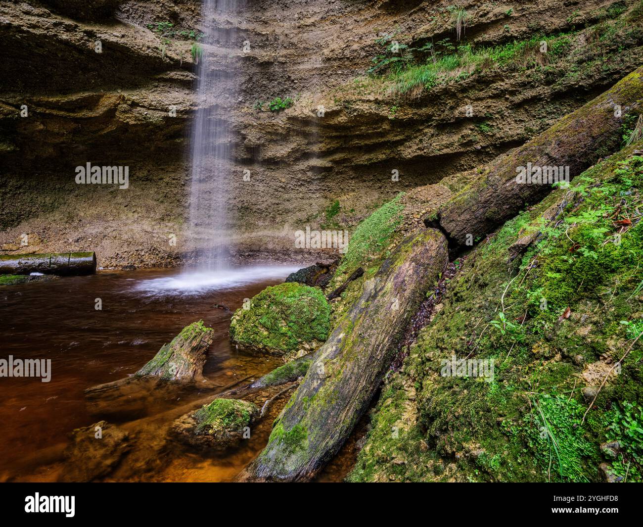 In the Pähler Gorge Stock Photo - Alamy