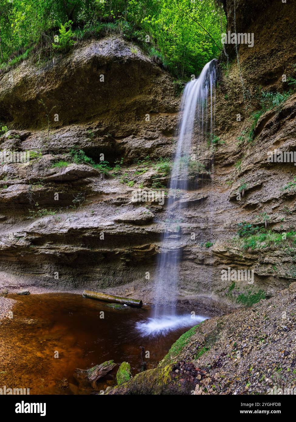 In the Pähler Gorge Stock Photo - Alamy