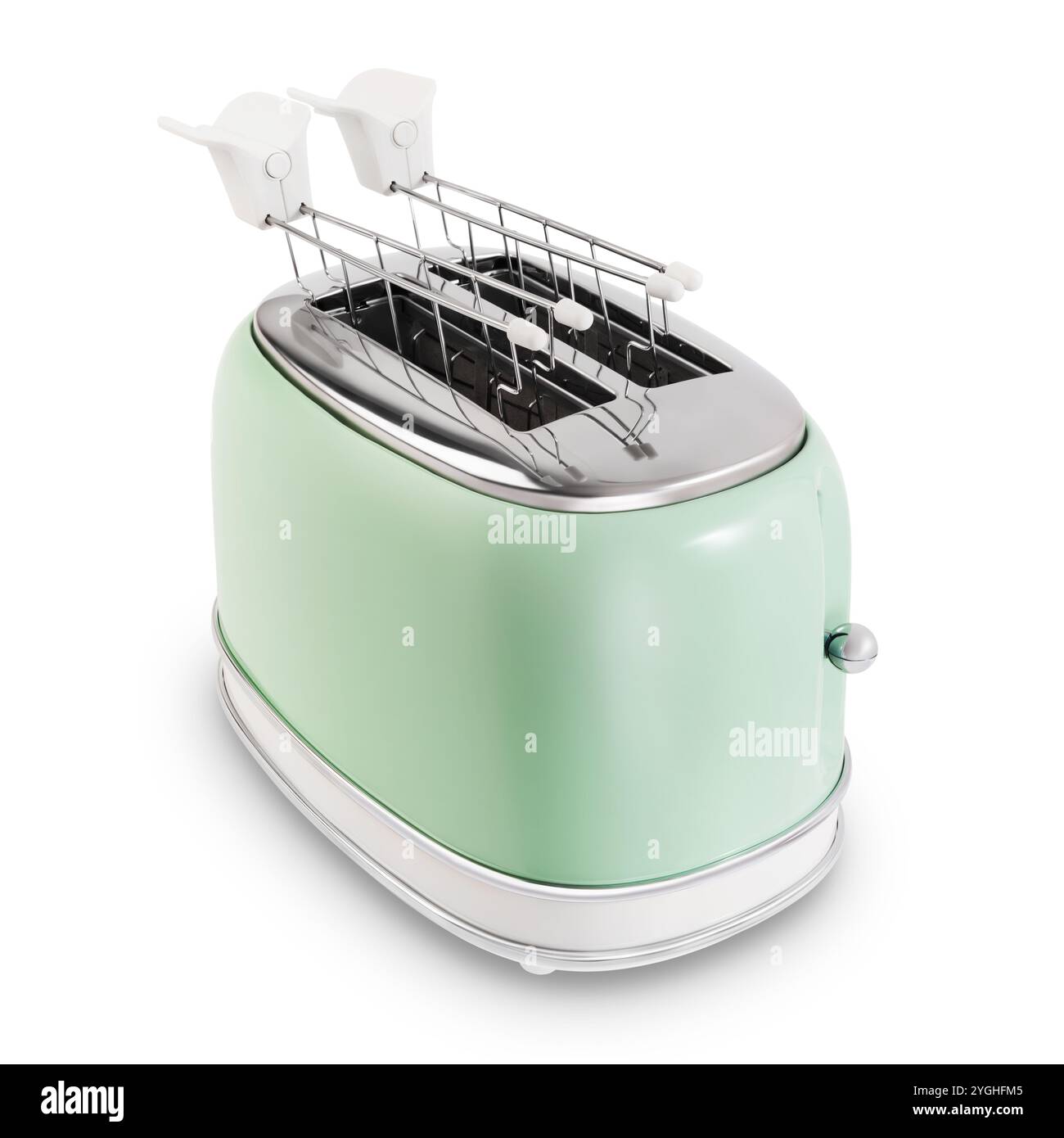 Classic vintage kitchen toaster for toasting bread slices at home ...