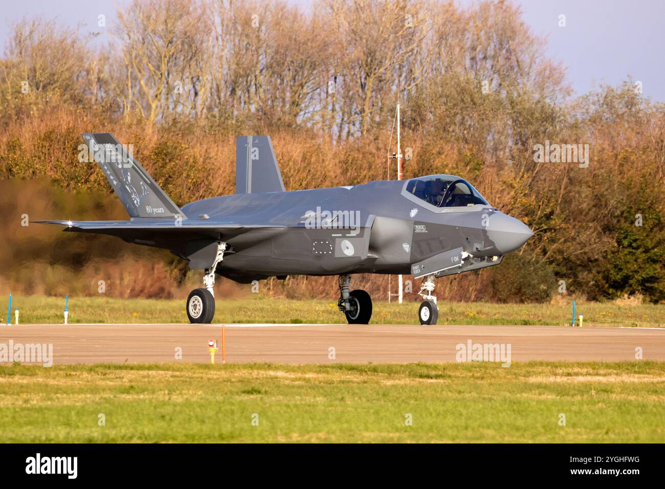 Lockheed Martin F-35 Lightning II fighter jet from the 322 Squadron ...