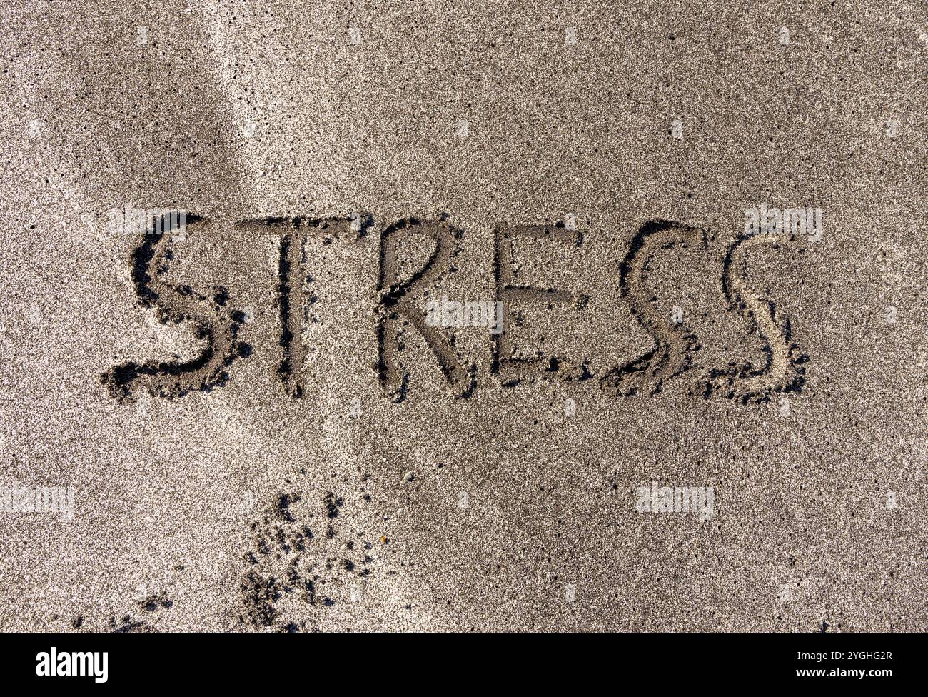 lifestyle and stress concept. Concept word Stress written on beautiful ...