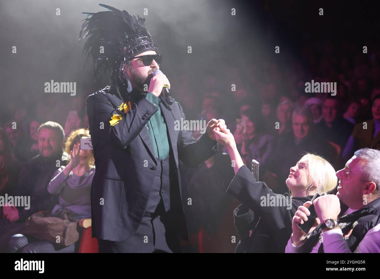 IVANO-FRANKIVSK, UKRAINE - NOVEMBER 6, 2024 - Ukrainian singer Mykhailo Khoma, also known as ...