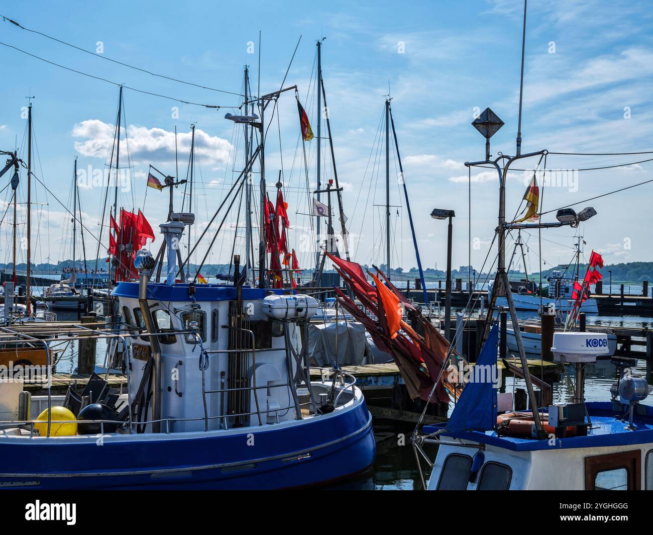 In the harbor of Maasholm, Schleimünde Stock Photo - Alamy