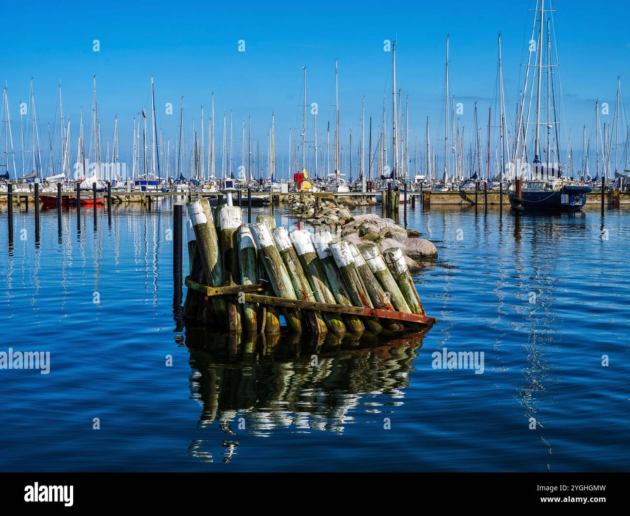 In the harbor of Maasholm, Schleimünde Stock Photo - Alamy