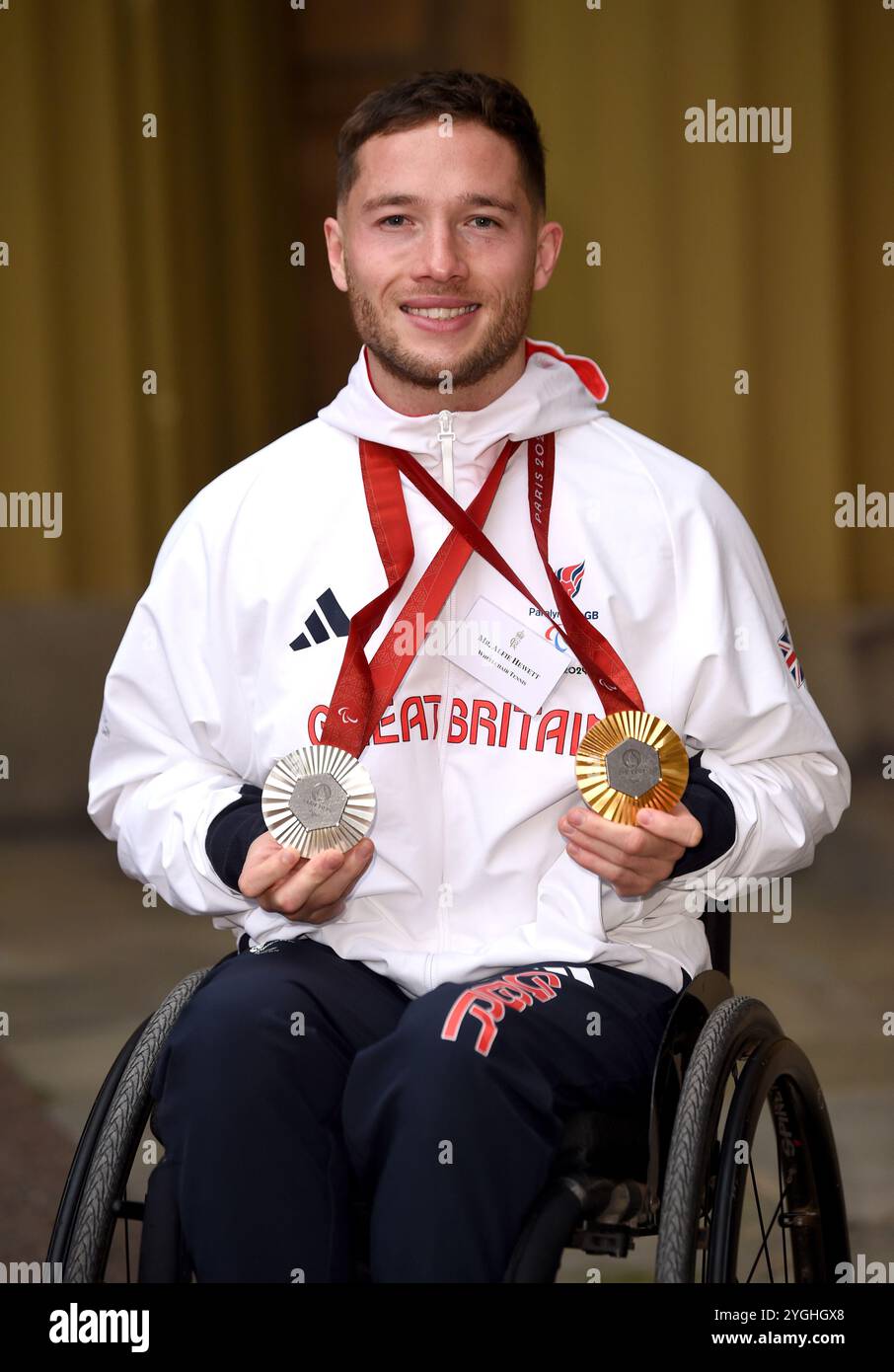 Tennis player Alfie Hewett attends a reception hosted by King Charles ...