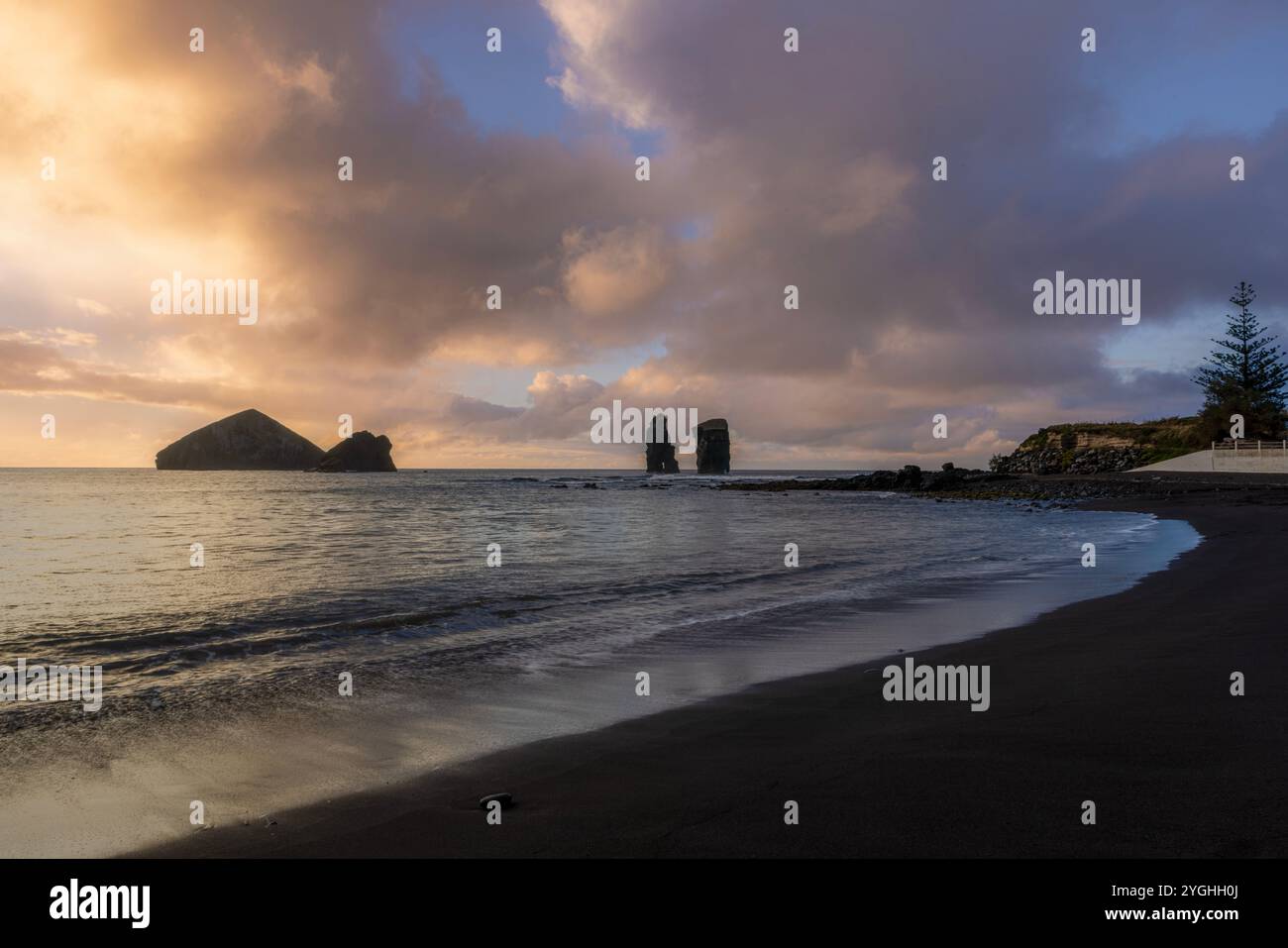 Mosteiros Beach is a stunning black sand beach, located on the west ...