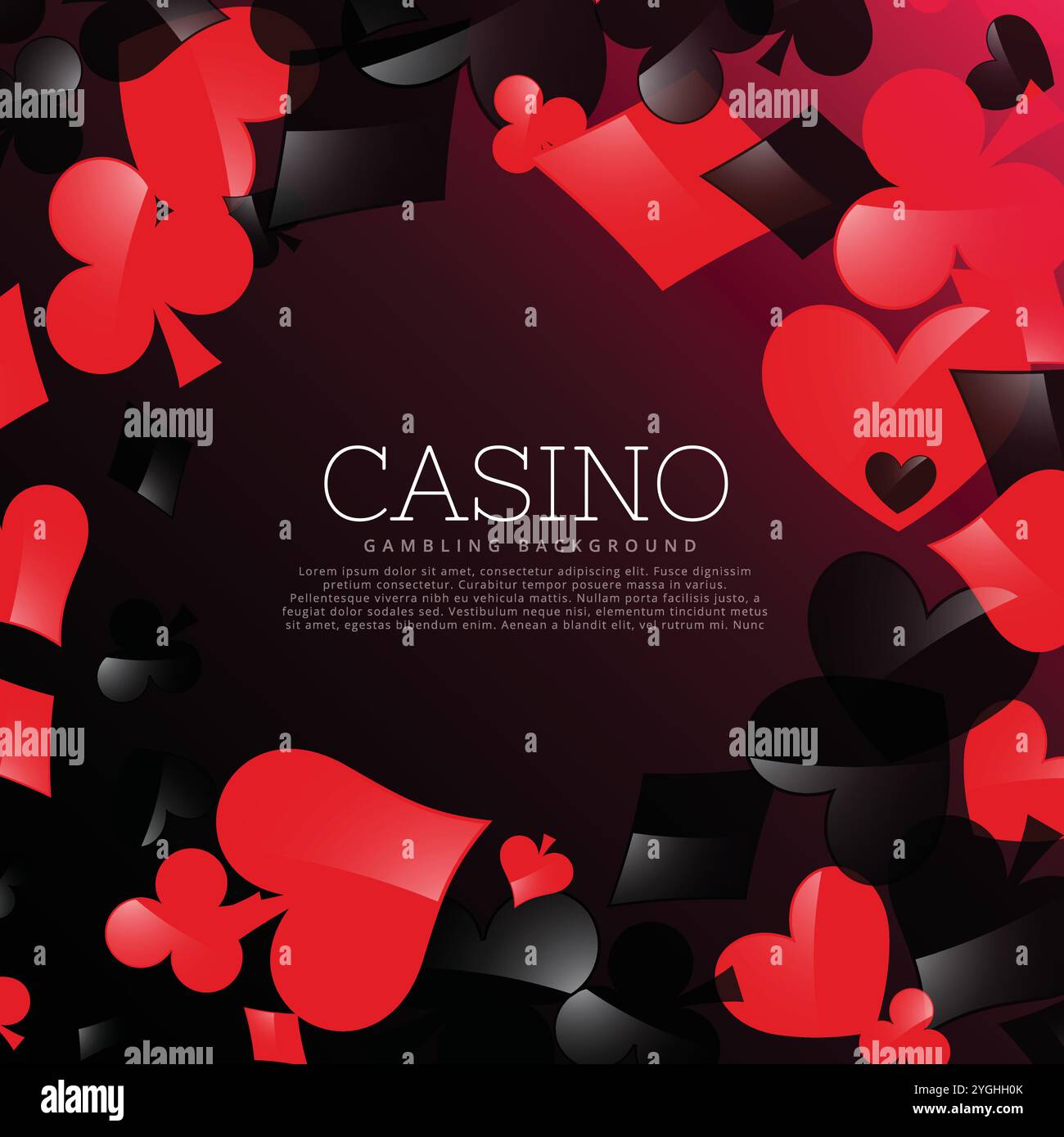 casino background with playing cards symbols Stock Vector Image & Art ...