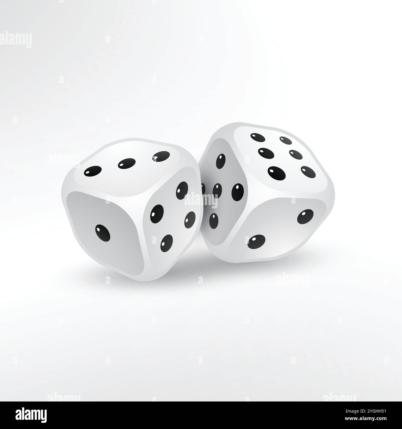 Two dice vector vectors hi-res stock photography and images - Alamy