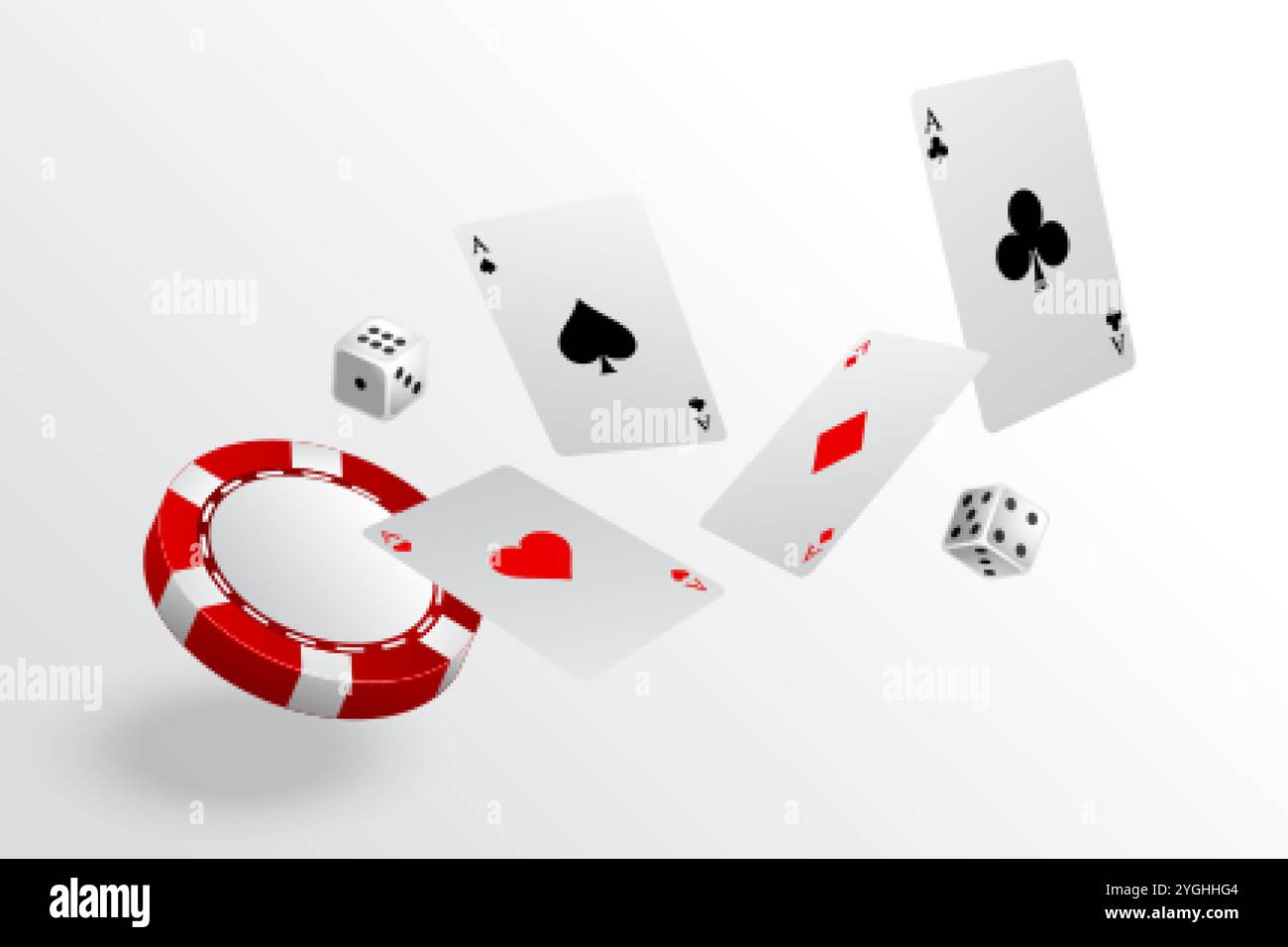 Vector flying cards Stock Vector Images - Alamy