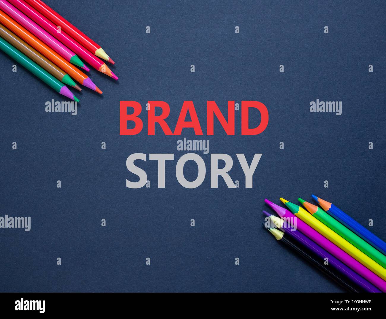 Brand story branding symbol. Concept words Brand story on beautiful ...