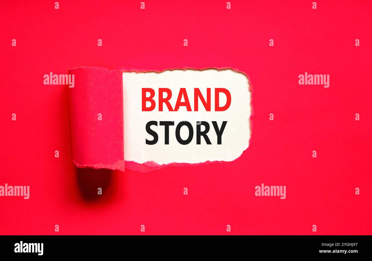 Brand story branding symbol. Concept words Brand story on beautiful ...