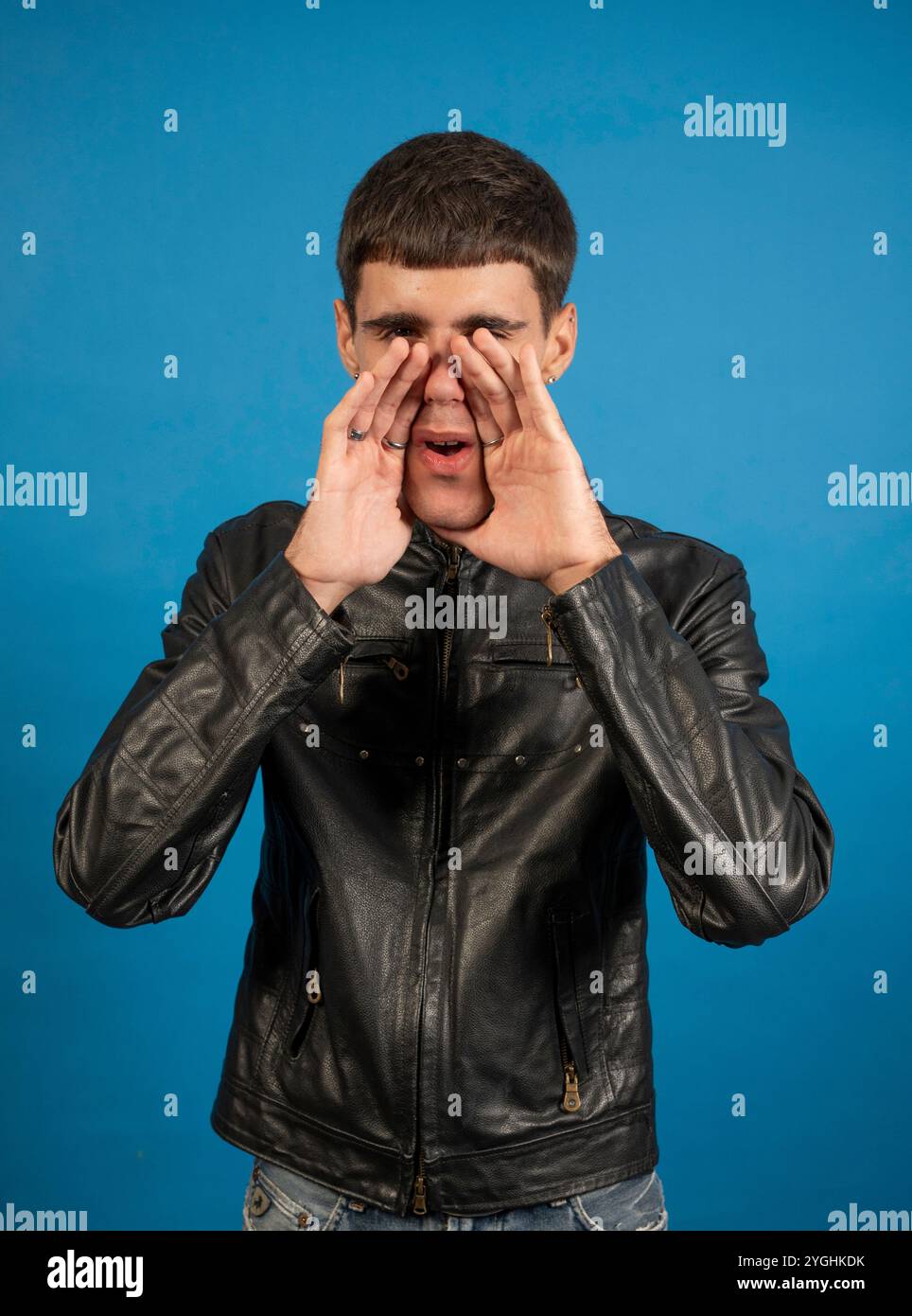 Angry guy making face hi-res stock photography and images - Alamy
