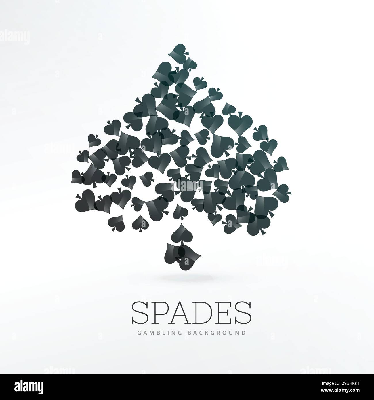 playing card spades symbol illustration Stock Vector Image & Art - Alamy