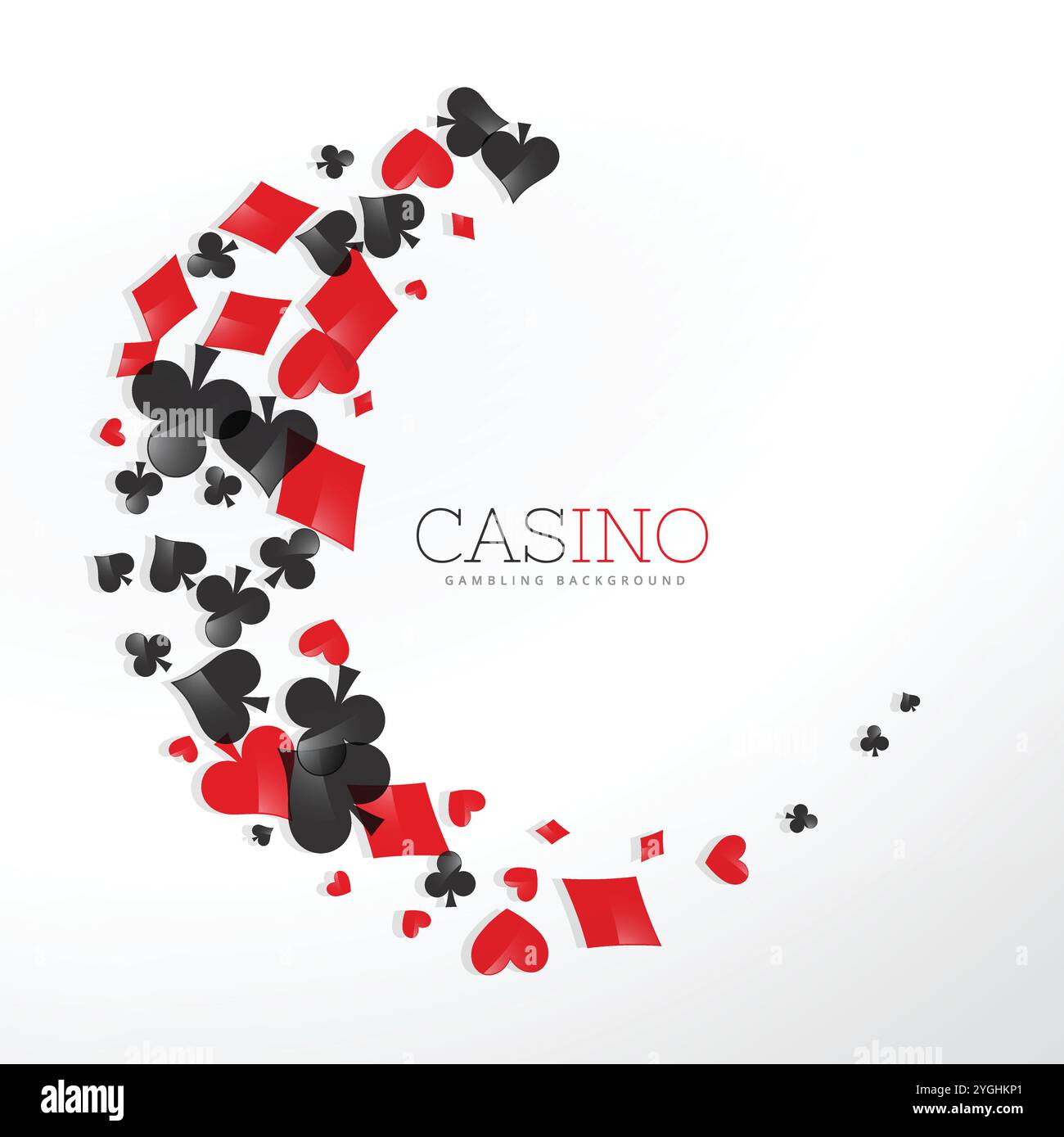 Casino elements gold 3d Stock Vector Images - Alamy