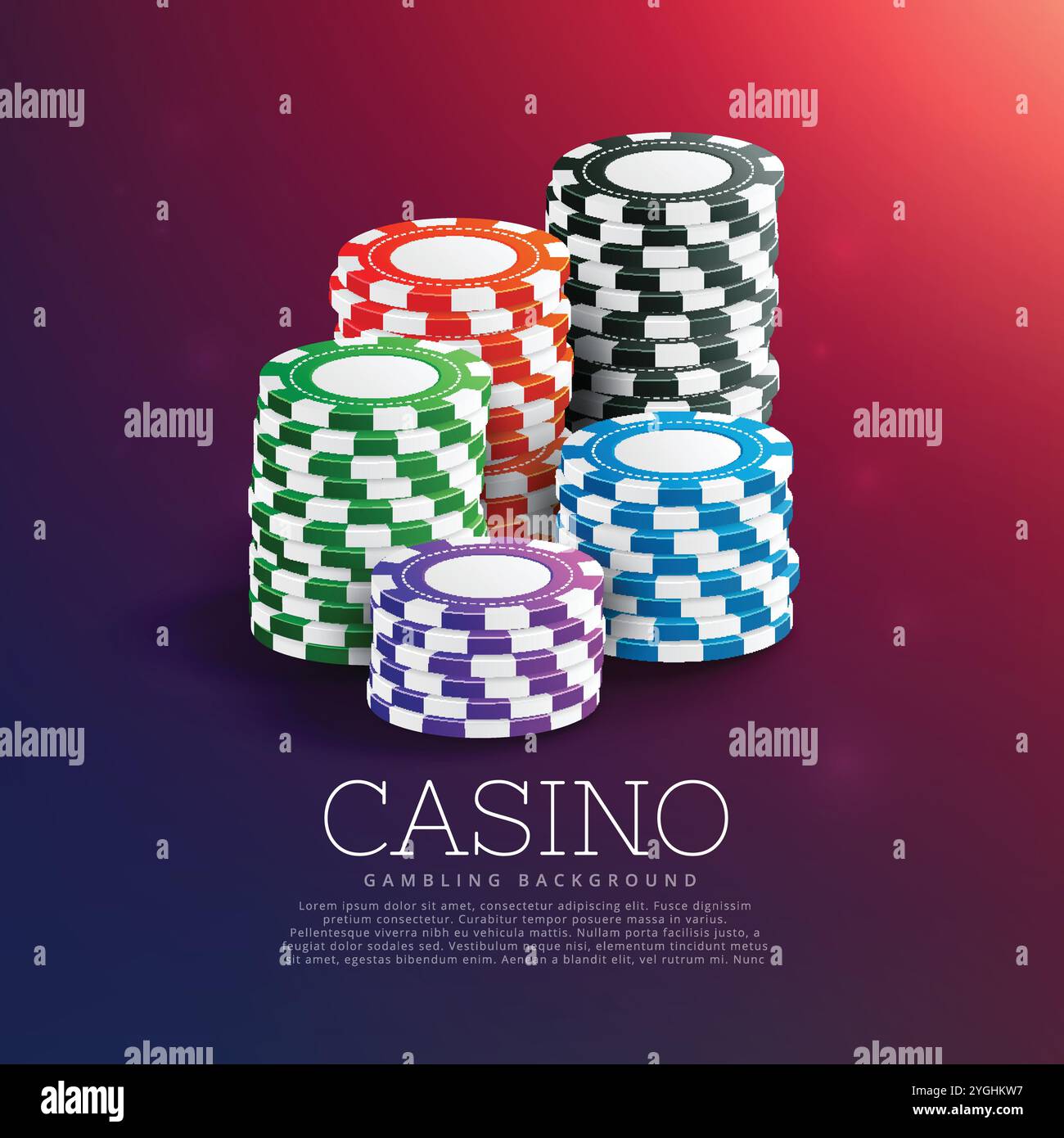Stack chips cards Stock Vector Images - Alamy