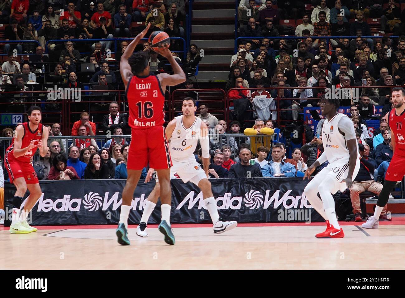 Milan, Italy, November 07 2024 Zack LeDay (EA7 Emporio Armani Olimpia ...