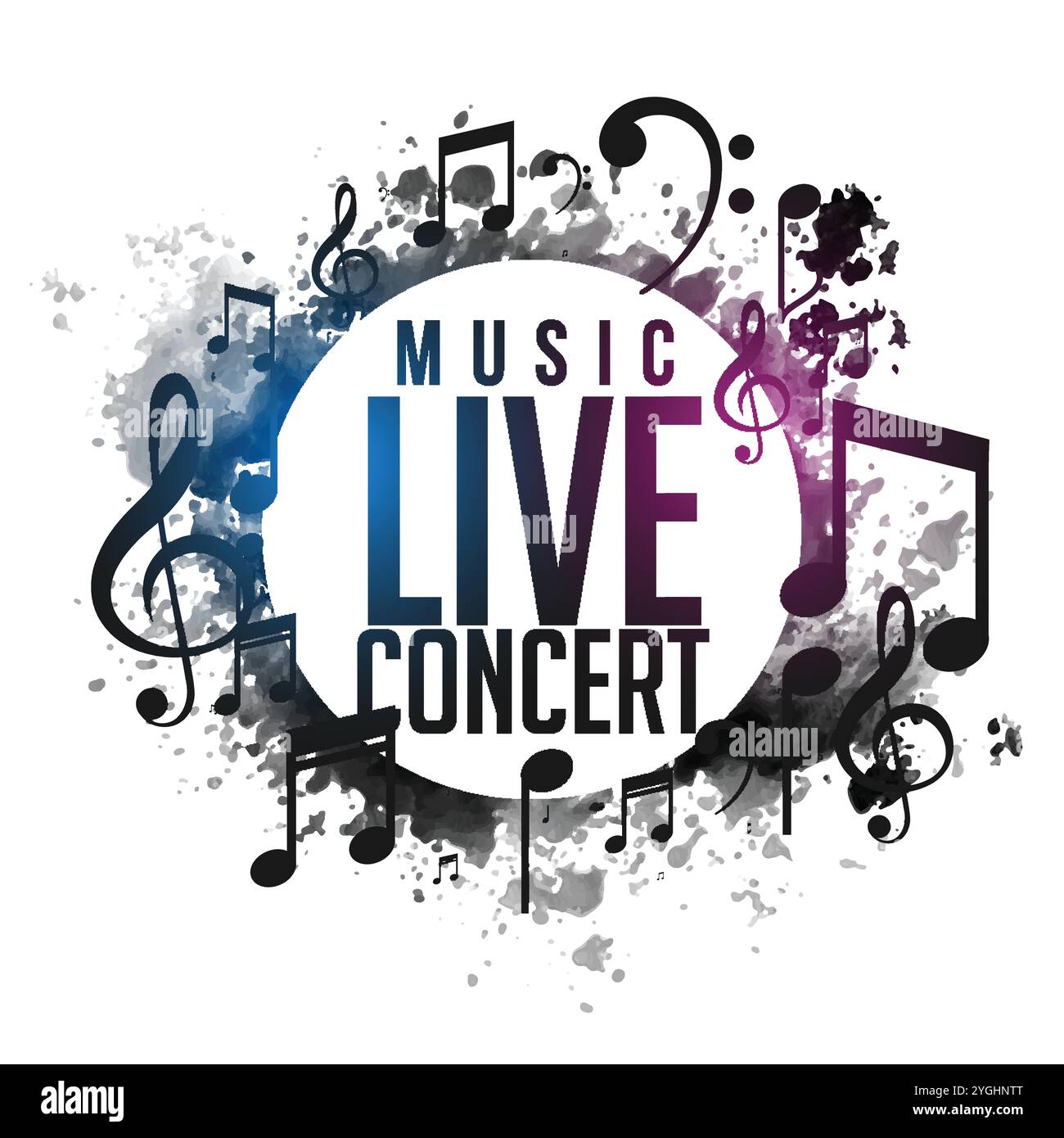 Abstract live concert music Cut Out Stock Images & Pictures - Alamy