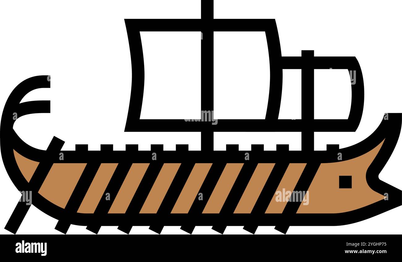 Trireme ship Cut Out Stock Images & Pictures - Alamy
