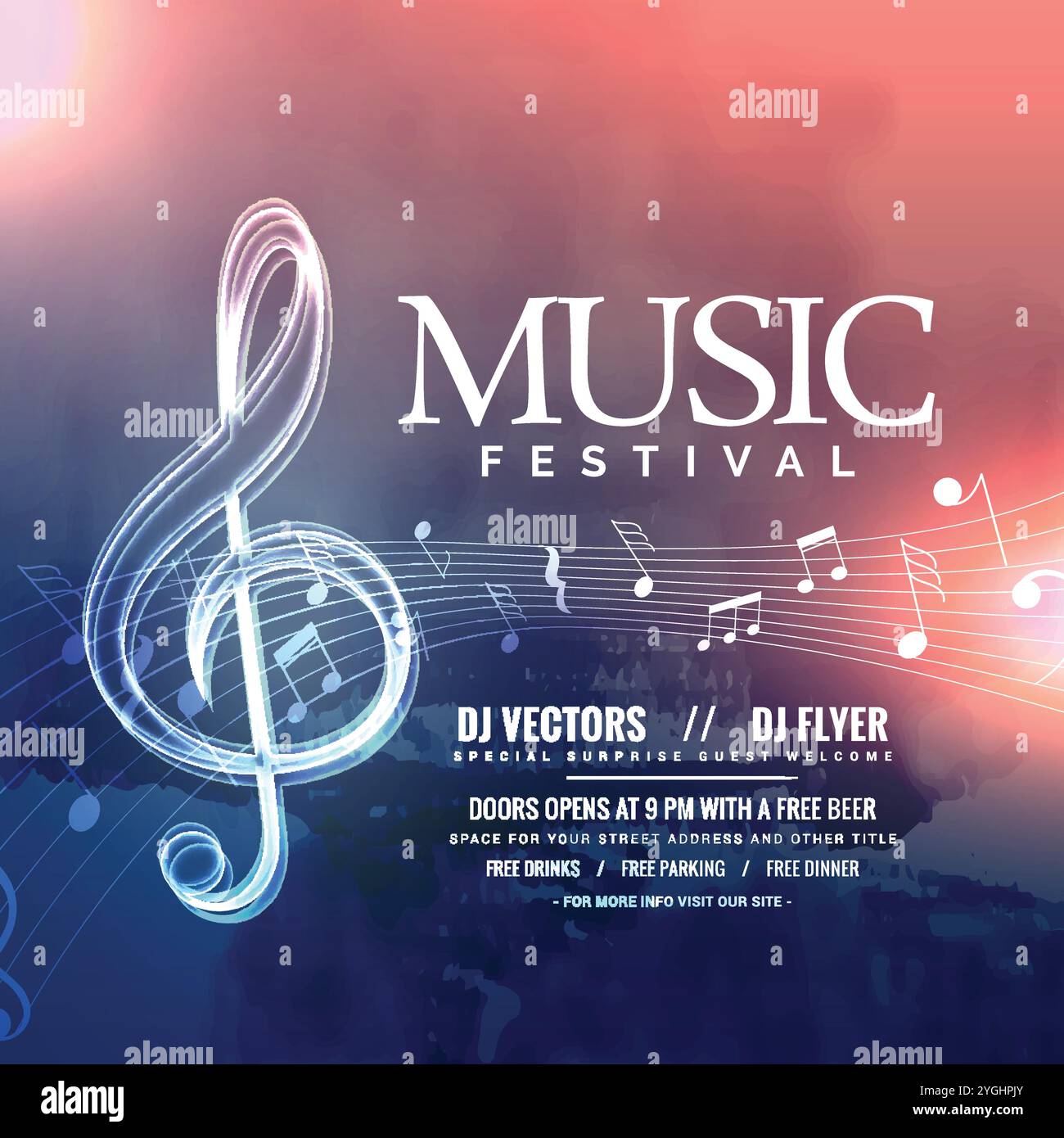 Festival invitation Stock Vector Images - Alamy