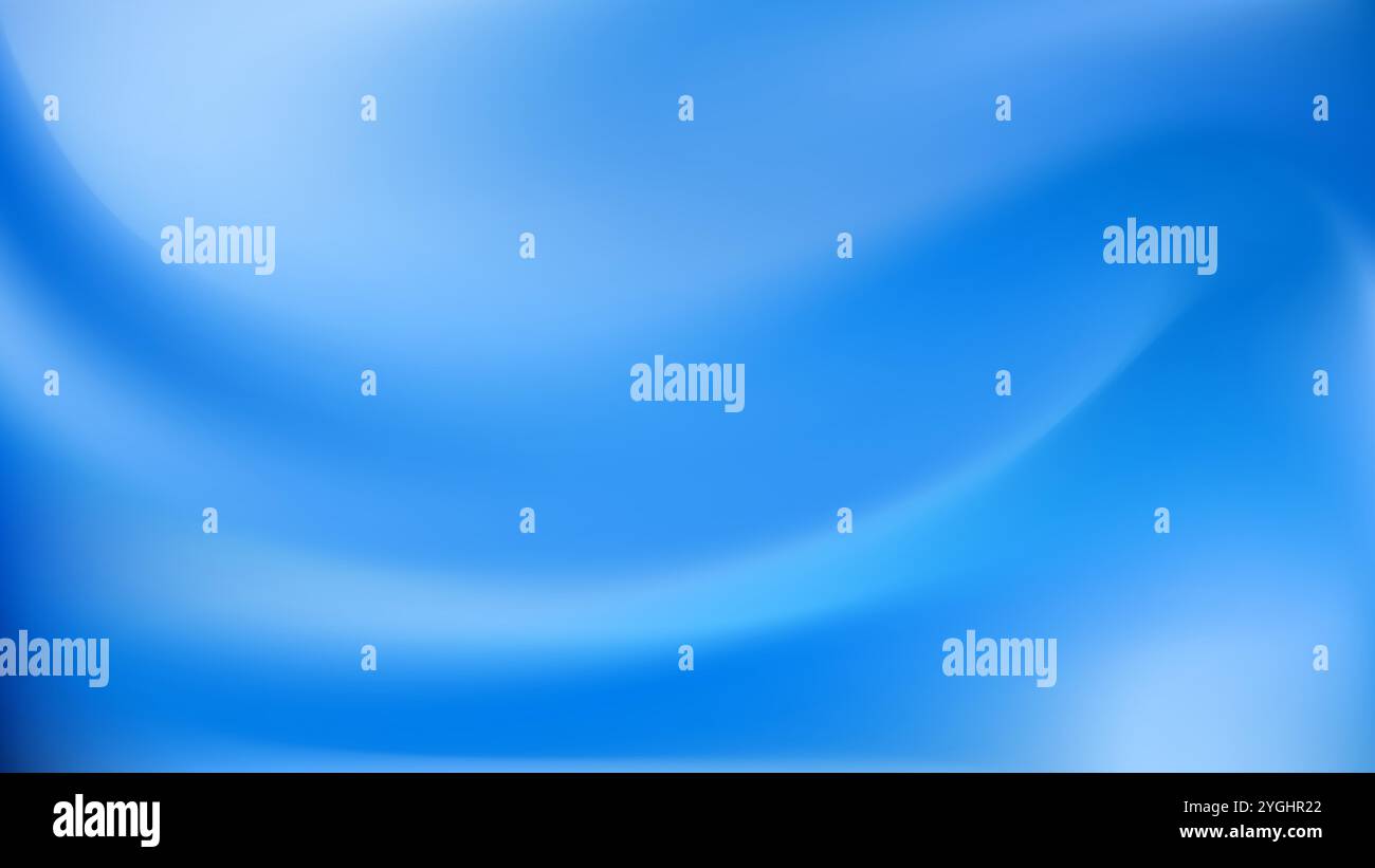 Abstract Blue Gradient Background. Smooth fluid waves Stock Vector ...
