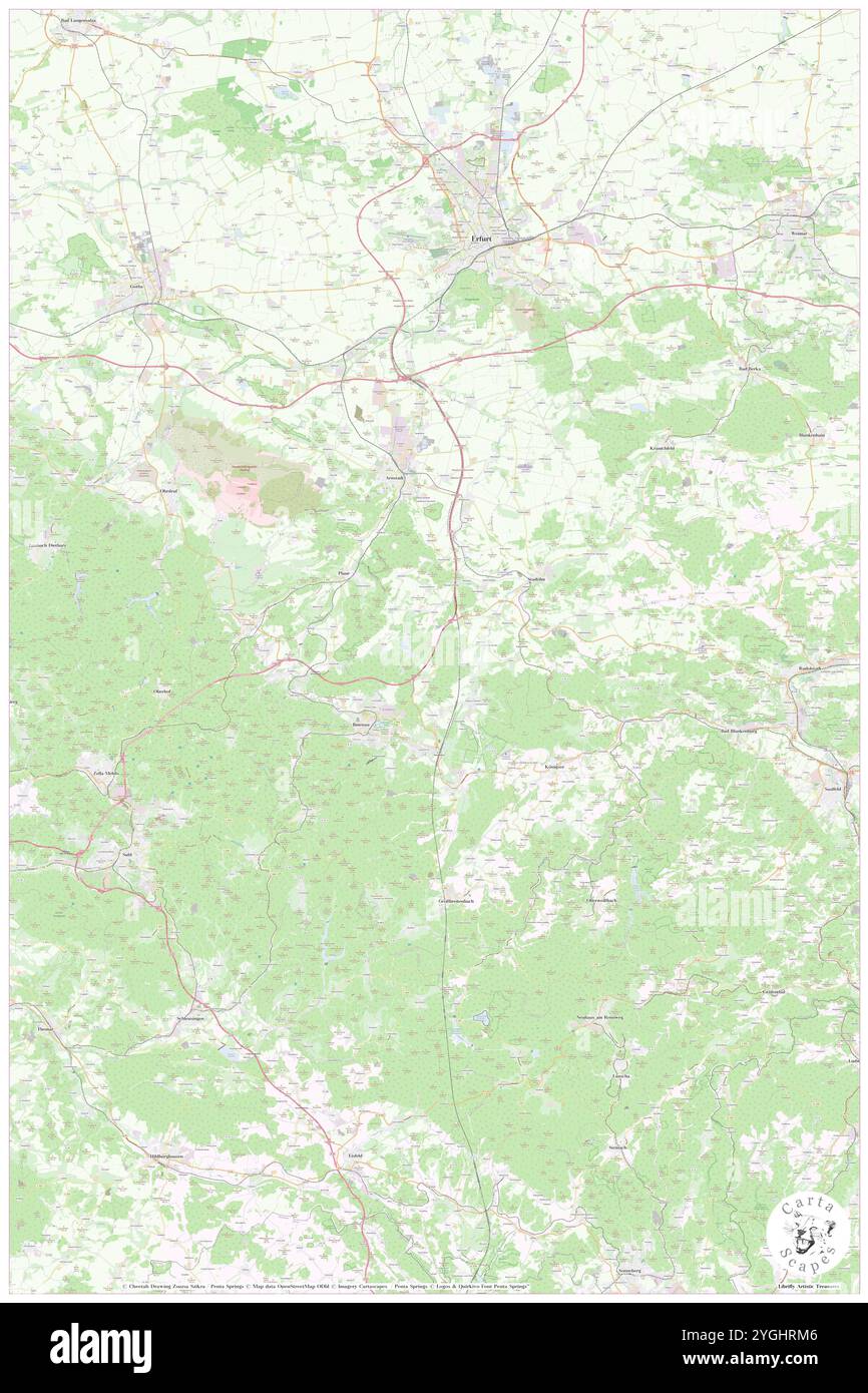 Ilm-Kreis, DE, Germany, Thuringia, N 50 43' 45'', N 10 57' 40'', map ...