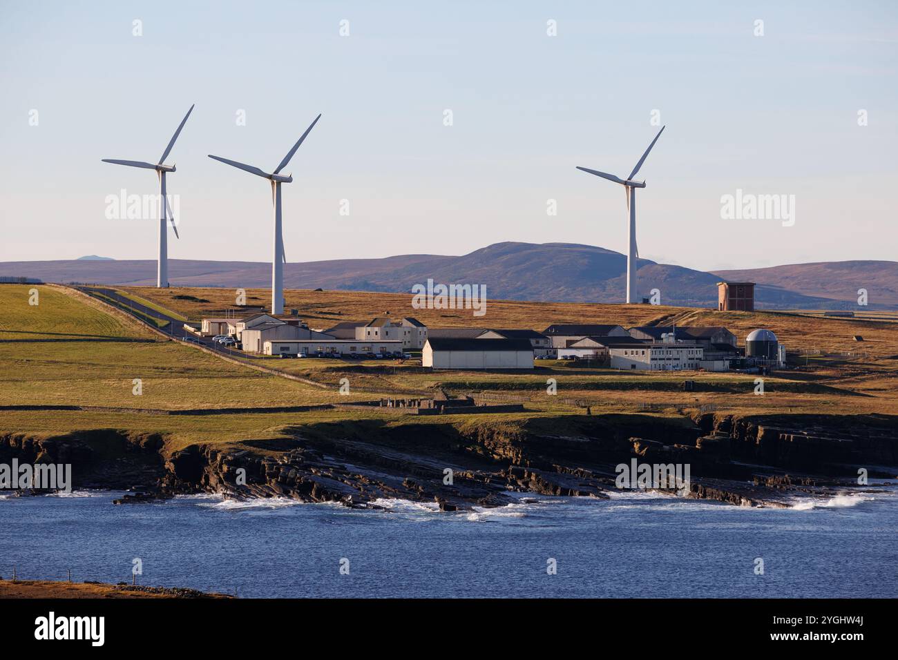 7 Nov 2024. Crosskirk, Scotland. Forss Business and Energy Park above ...