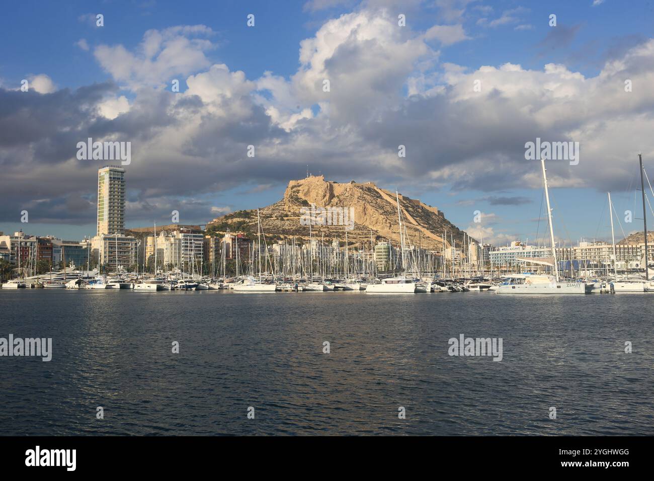 Alicante, Spain, 07th November, 2024: Several yachts docked in the Port ...