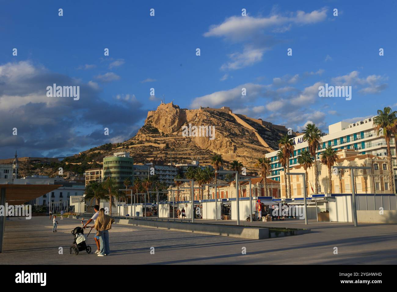 Alicante, Spain, 07th November, 2024: View of Santa Barbara Castle ...