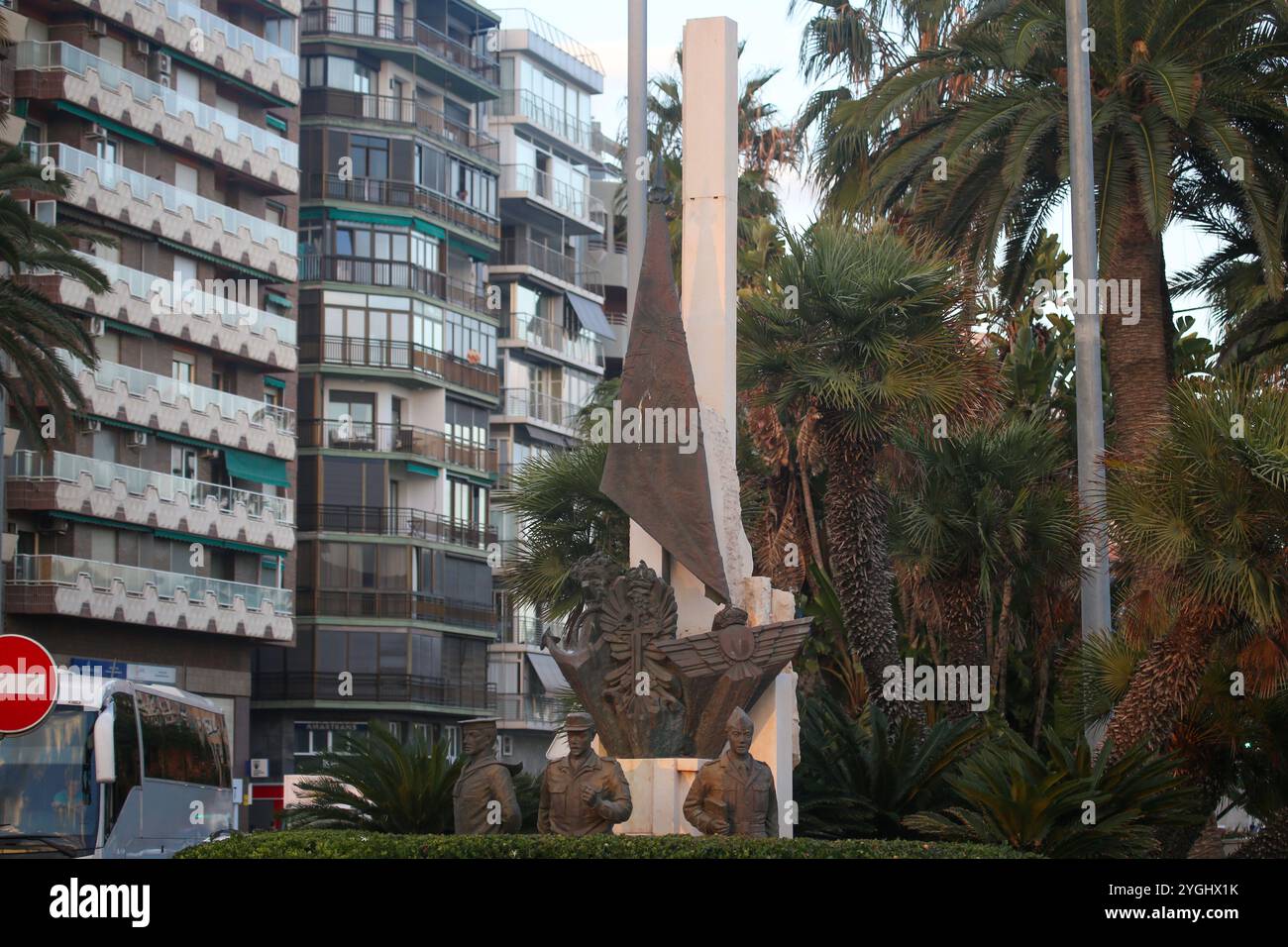 Alicante, Spain, 07th November, 2024: A sculpture dedicated to the ...